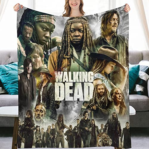 Landosps Nice The Apocalyptic Walking Horror Drama Dead Throw Blanket, Plush Microfiber Halloween Blankets and Throws for Bed, Weighted Air Condition Blanket 40"*50" (100 * 130cm)