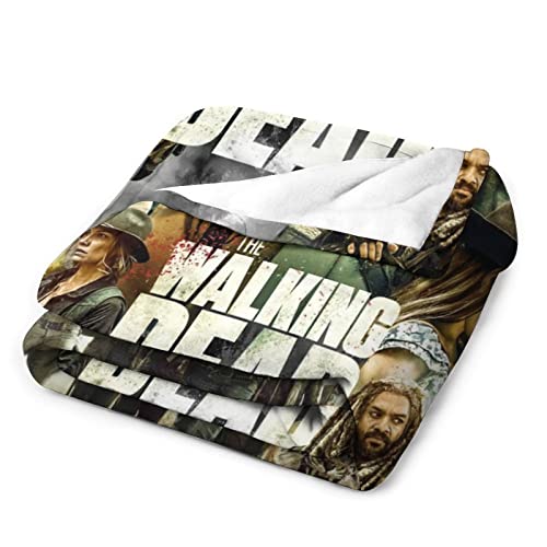 Landosps Nice The Apocalyptic Walking Horror Drama Dead Throw Blanket, Plush Microfiber Halloween Blankets and Throws for Bed, Weighted Air Condition Blanket 40"*50" (100 * 130cm)