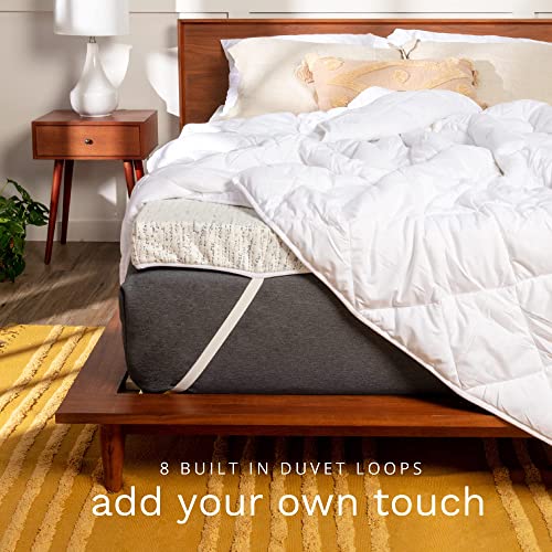 ViscoSoft Twin XL Extra Long Topper + Comforter Bundle