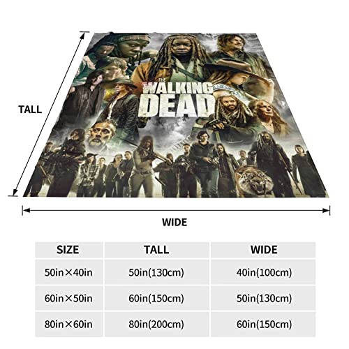 Landosps Nice The Apocalyptic Walking Horror Drama Dead Throw Blanket, Plush Microfiber Halloween Blankets and Throws for Bed, Weighted Air Condition Blanket 40"*50" (100 * 130cm)