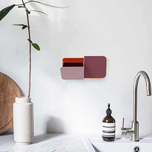 STAHAD Box for Swab Case Makeup Household Mount Pad Bathroom Storage Cosmetic Wall- Dispenser Up Mounted Canister Cosmetics Wall-mounted Remover Ball Qtip Swabs Bedroom Pads