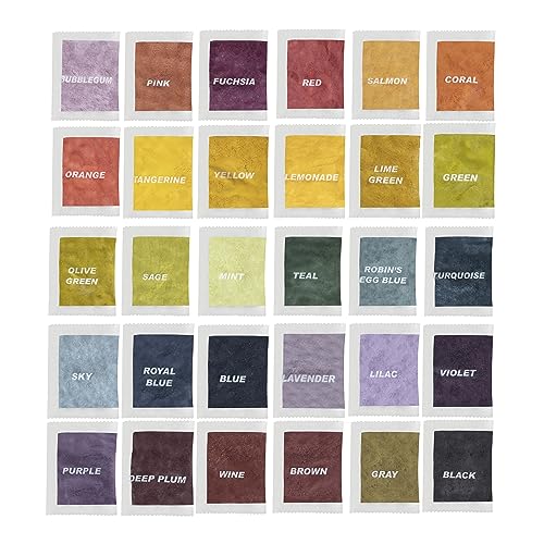 Tulip One-Step Tie-Dye Refills, Color Wheel, Permanent Fabric Dye, 30 Pack
