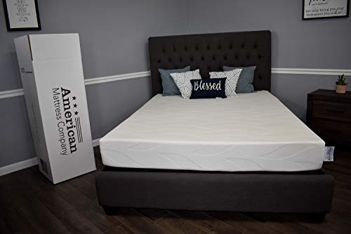 American Mattress Company 8" Graphite Infused Memory Foam-Sleeps Cooler-100% Made in The USA-Medium Firm (Custom (Queen +))