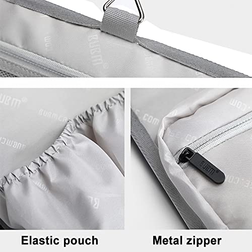 Buwico Travel Case for Dyson Airwrap, Portable Hanging Curling Iron Travel Bag with Hanging Hook, Waterproof Travel Storage Case Organizer for Dyson Airwrap (grey)