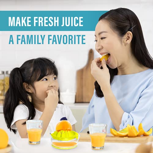 ARK Reamer Lemon Squeezer - Citrus Juicer, BPA-Free, Anti-Slip Hand Press w/Measuring Cup - Easy to Use & Clean Manual Juicers for Fresh Orange or Lime Juice - Kitchen Gadgets