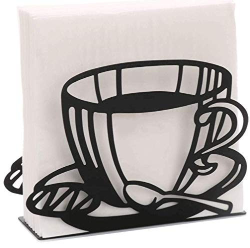 Napkin Holder: Freestanding Tissue Dispenser/Holder; Table Napkin Holder for Home Kitchen Restaurant Picnic Party wedding etc./ Galvanized DĂŠcor (Coffee Cup)
