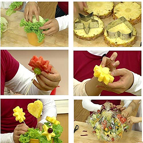 Cookie Cutters Biscuit Shapes Set, 12PCS Cookie Pastry Fruit Vegetables Stainless Steel Molds Cutters | Heart Star Circle Flower Shaped Mold Cookie Cutters For Halloween Christmas Valentine