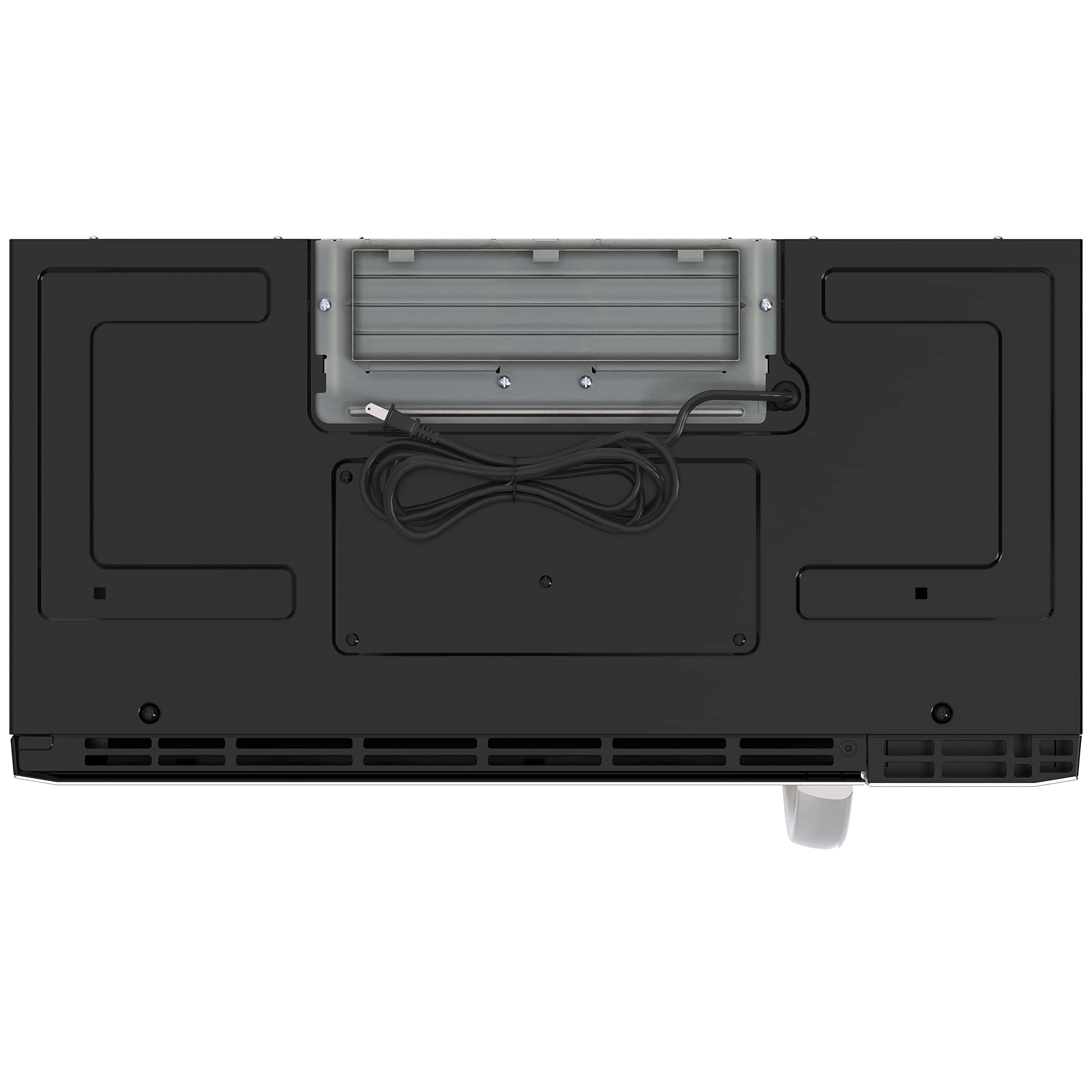 KoolMore KM-MOT-2SS Range Microwave Oven Lamp and 300CFM Recirculation Vent Hood, Auto Cook Menus, Reheat Function, 11 Power Levels, Timer, and Weight Defrost, 30 in/1.9 Cu. Ft, Silver