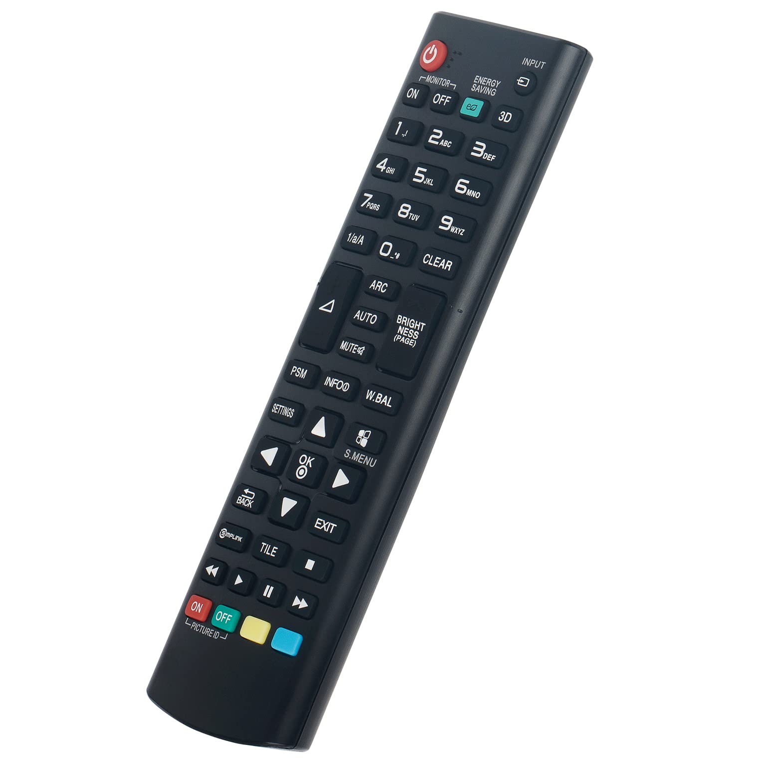 AKB73715642 Remote Control Replacement Supports for LG Monitor 55LS35A 42LS35A 32LS33A 47LS35A 42LS33A 55LS33A 65LS33A 47LS33A 42WL30MS 55WL30MS 60WL30MS 47WL30MS 55LS33A5BC 55LS33A5DC 42WL30MSD