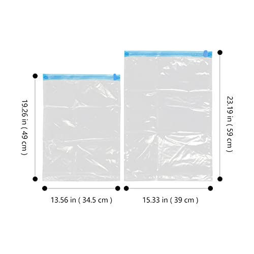 Veemoon Compression Bags 10pcs Travel Space Saver Bags Vacuum Storage Bags Roll-up Sealer Bags No Vacuum Pump Needed for Clothes Bedding Luggage Packing