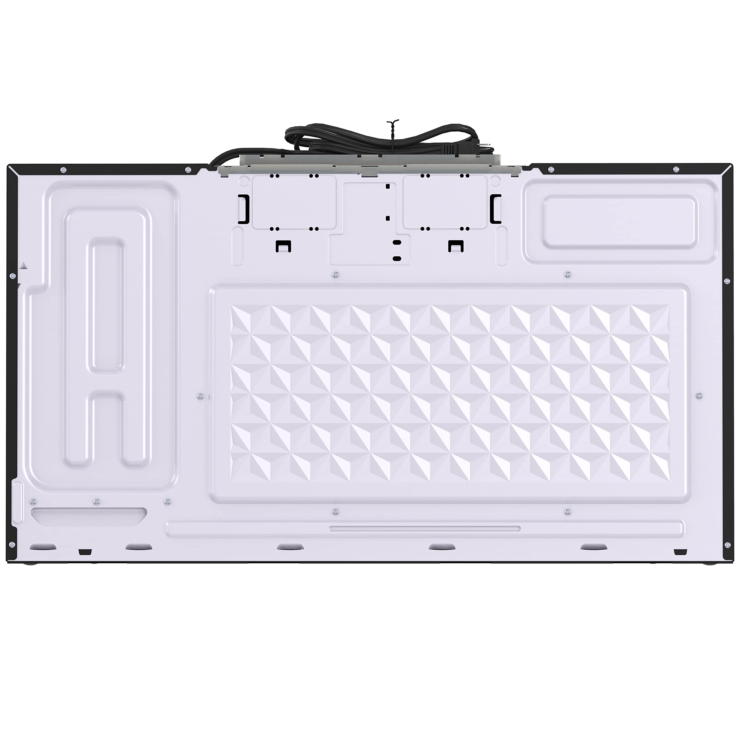 KoolMore KM-MOT-2SS Range Microwave Oven Lamp and 300CFM Recirculation Vent Hood, Auto Cook Menus, Reheat Function, 11 Power Levels, Timer, and Weight Defrost, 30 in/1.9 Cu. Ft, Silver