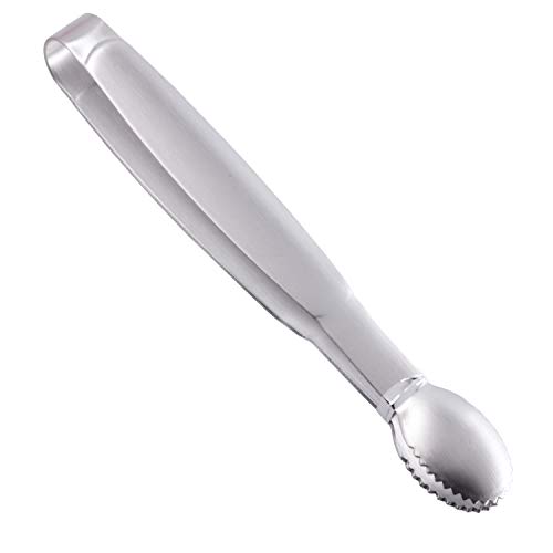 HINMAY Mini Serving Tongs 5-Inch Stainless Steel Small Appetizer Tongs, Set of 4