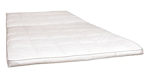 BIO SLEEP CONCEPT GFMT-Q Downia Feather and Down Mattress Topper, 80" x 60" x 2"