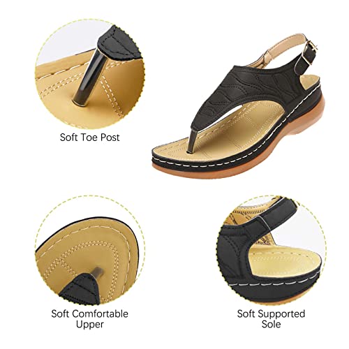 SAZZLE Wellmesi Sandals,Orthotic Sandals for Women Leather Orthopedic Arch Support Sandals Diabetic Walking Sandals (ArmyGreen,40)