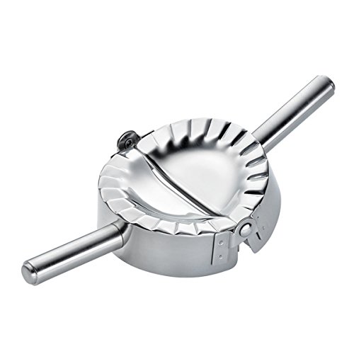 Best Utensils Stainless Steel Ravioli Mold Empanada Press Pierogi Dumpling Maker Wrapper Pastry Dough Cutter Kitchen Accessories (L: 4.75 inch)