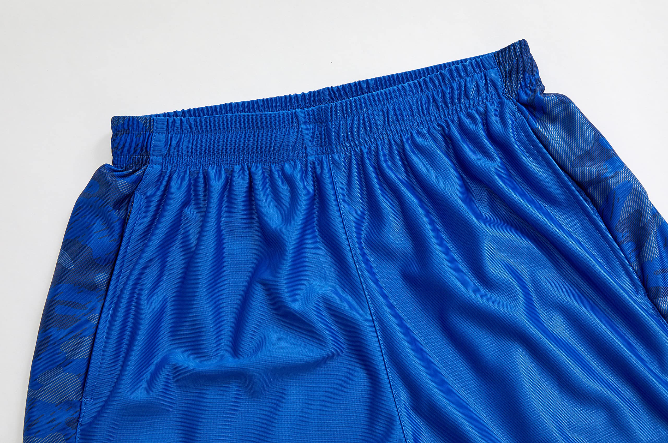 URBEX Men's Long Athletic Basketball Shorts with Pockets Running Gym Workout Sport Shorts(Royal,XL)
