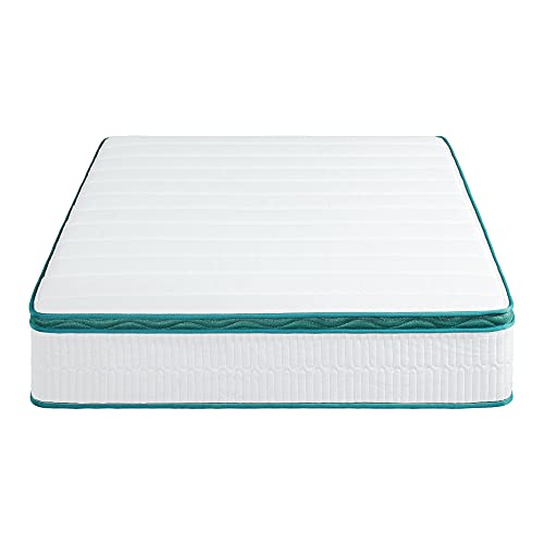 Oleesleep 13 Inch Dual Layered Gel Hybrid Memory Foam Mattress, CertiPUR-US Certified, Green, King