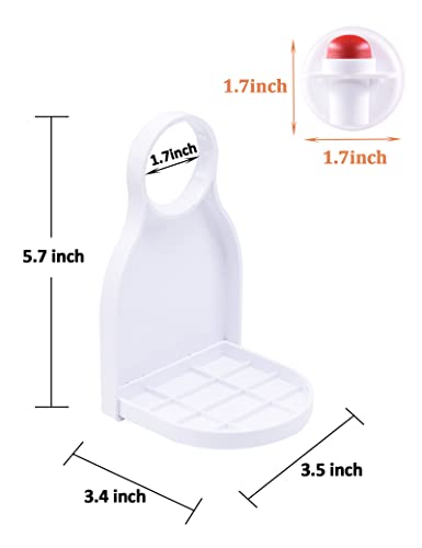 KTCEFE Plastic Drying Rack Detergent Cup Holder - Fabric Softener Liquid Tray Dispenser Organizer with Strong Grip, Keeps Laundry Room Tidy (1 Pack)