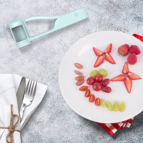 WhiteRhino Grape Cutter Grape Slicer for Toddlers Baby,Grape Cherry Tomato Strawberry Cutter Quarter Slicer tool For Vegetable Fruit Salad Cake Decoration,Stainless Steel kitchen Gadget Fruit Slicer