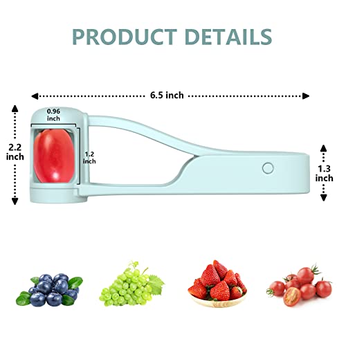 WhiteRhino Grape Cutter Grape Slicer for Toddlers Baby,Grape Cherry Tomato Strawberry Cutter Quarter Slicer tool For Vegetable Fruit Salad Cake Decoration,Stainless Steel kitchen Gadget Fruit Slicer