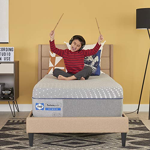 Sealy Posturepedic Hybrid Lacey Soft Feel Mattress and 9-Inch Foundation, Twin XL