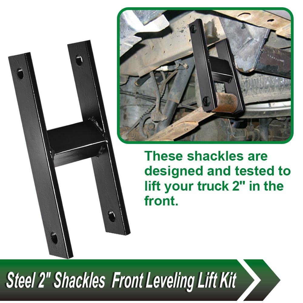 VRracing 2" Leveling Lift Kit Compatible with 1999-2004 Ford F250 F350 4WD Shackles Front Leveling Lift