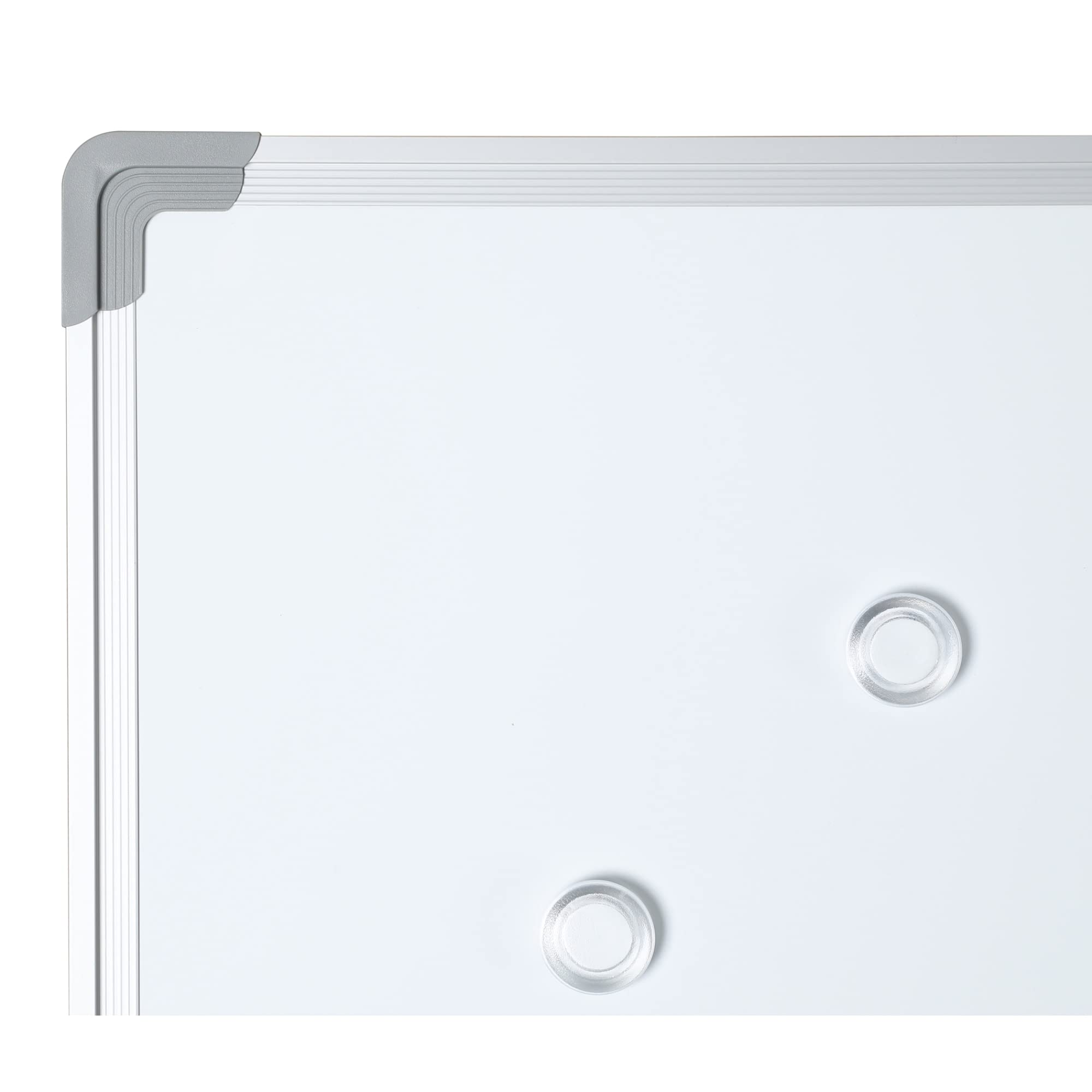 WorkPro® Double-Sided Mobile Magnetic Dry-Erase Whiteboard Easel, 72" x 48", Aluminum Frame With Silver Finish