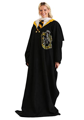 Northwest Comfy Throw Blanket with Sleeves, 48 x 71 Inches, Hufflepuff Rules