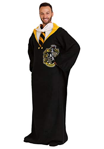 Northwest Comfy Throw Blanket with Sleeves, 48 x 71 Inches, Hufflepuff Rules