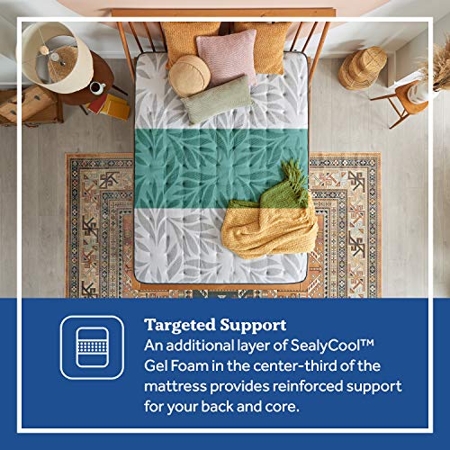 Sealy Posturepedic Spring Summer Rose Euro Pillowtop Soft Feel Mattress and 5-Inch Foundation, Queen