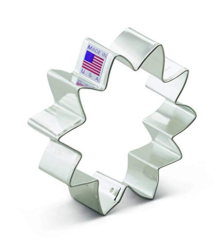 Sunflower Cookie Cutter 3.5" Made in USA by Ann Clark