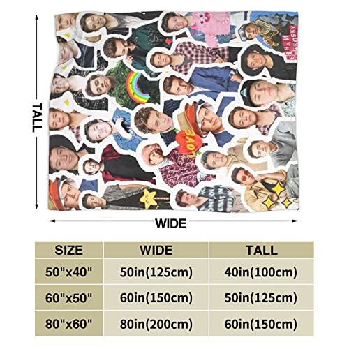 Blanket Ethan Cutkosky as Carl Gallagher Soft and Comfortable Warm Fleece Blanket for Sofa,Office Bed car Camp Couch Cozy Plush Throw Blankets Beach Blankets …