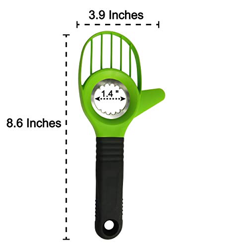 Avocado 3 Piece Set Avocado Slicer, Knife, Peeler, Pitter, Cuber, Dicer, Keeper For Everything That You Will Ever Need For Your Avocados