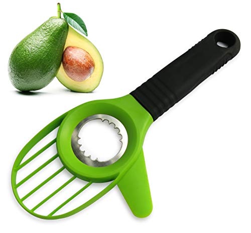 Avocado 3 Piece Set Avocado Slicer, Knife, Peeler, Pitter, Cuber, Dicer, Keeper For Everything That You Will Ever Need For Your Avocados