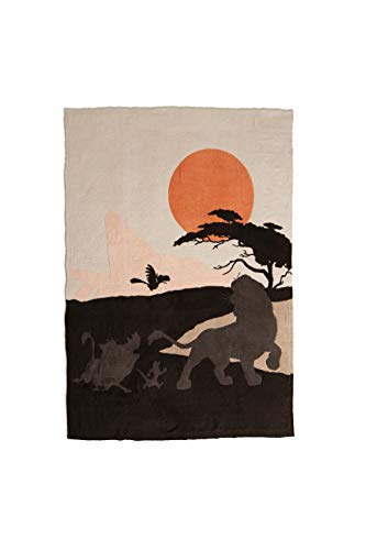 Barefoot Dreams CozyChic The Lion King Throw, Blanket, Stone Multi-54â x 72â