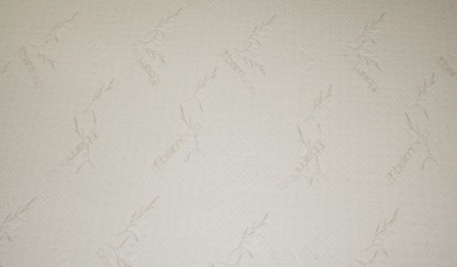 OrganicTextiles 100% Organic Latex Mattress Topper, King Size 2" Thick, Firm, Soft Bamboo Bed Topper Cover Included
