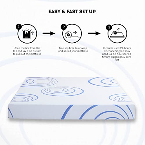 TMEOSK Full Size 8 Inch Mattress Gel Memory Foam Mattress with Bamboo Charcoal Infused, Cooling Sleeper, Balance Support for Bedroom Pressure Relief - Medium Comfortable (Full)