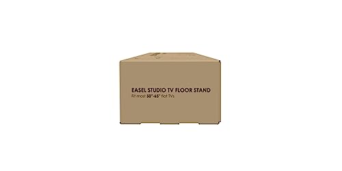 PUTORSEN Premium Wood Easel TV Stand, Adjustable TV Tripod Stand for 45-65 Inch LED LCD Screen, Swivel TV Floor Stand with Top TV Shelf and Magnetic Concealed Cable Management, Max Load 88lbs, Walnut