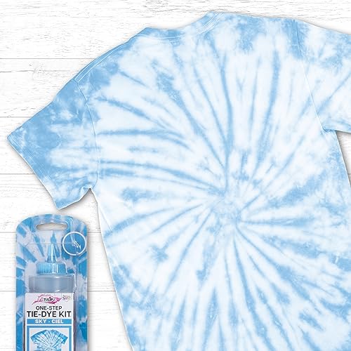 Tulip One-Step Tie-Dye Kit, Vibrant Colors for Fabric 4 fl oz, Sky