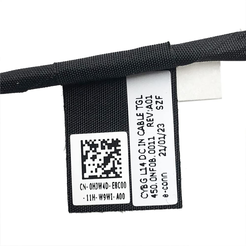 Zahara Dc in Power Jack Charging Port Harness Cable Connector 0HJW4D HJW4D Replacement for Dell Latitude 15 (3520) / Latitude 14 (3420) 2021 450.0NF0B.0001