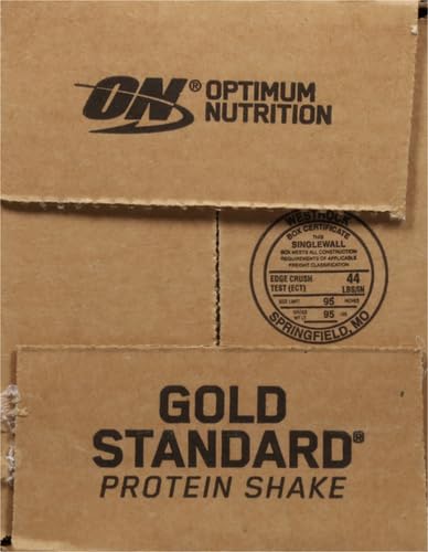 Optimum Nutrition Gold Standard Protein Shake, 24g Protein, Ready to Drink Protein Shake, Gluten Free, Vitamin C for Immune Support, Chocolate, 11 Fl Oz, Pack of 4 (Packaging May Vary)