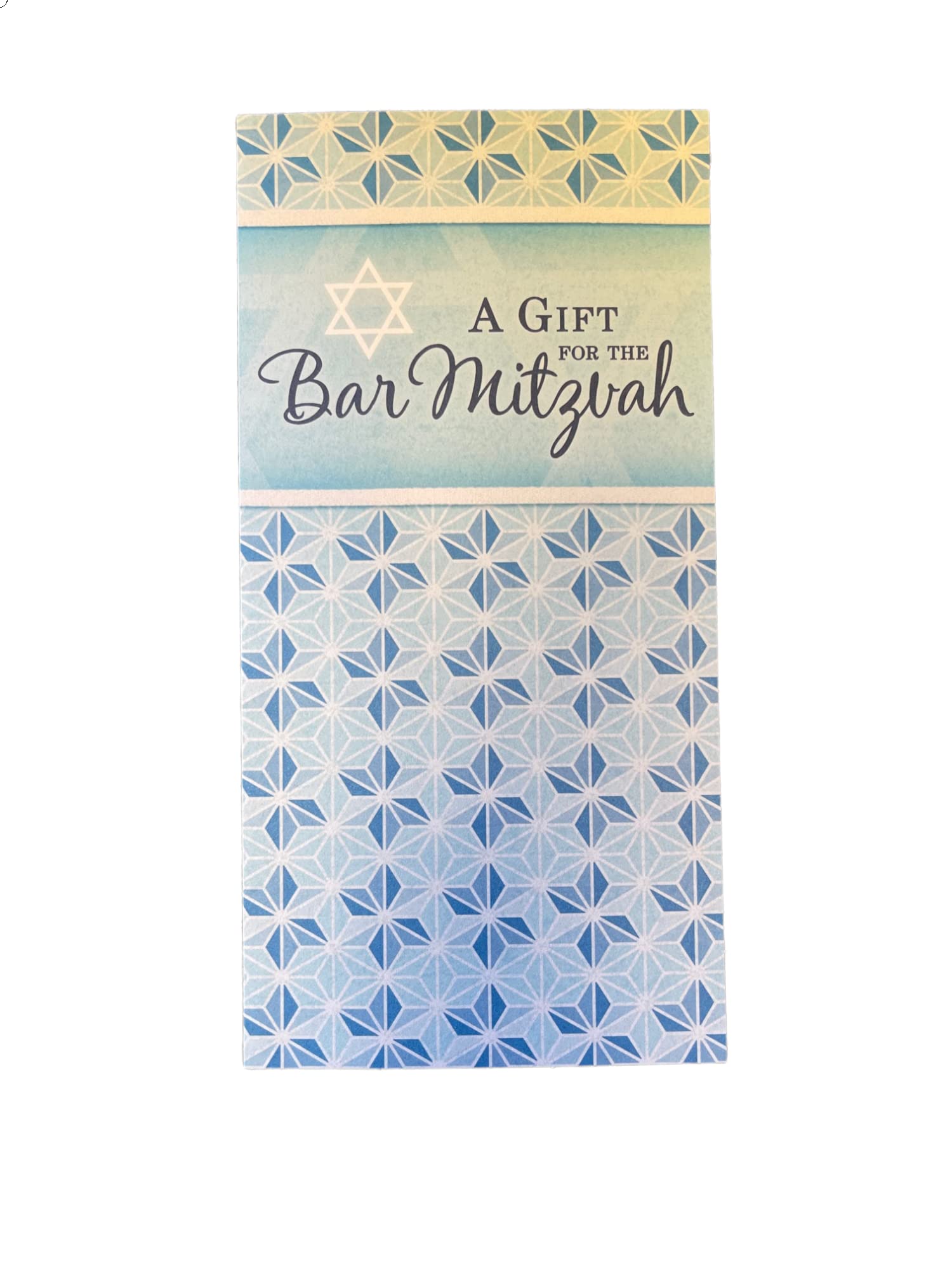 Multicolor Religious Jewish Bar Mitzvah Boy Paper Greeting Card (Comes with envelope-1 Card)