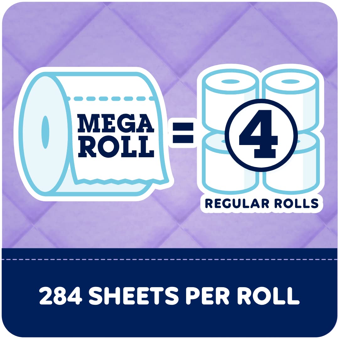 Quilted Northern Ultra Plush® Toilet Paper, 12 Mega Rolls = 48 Regular Rolls, 3-ply Bath Tissue