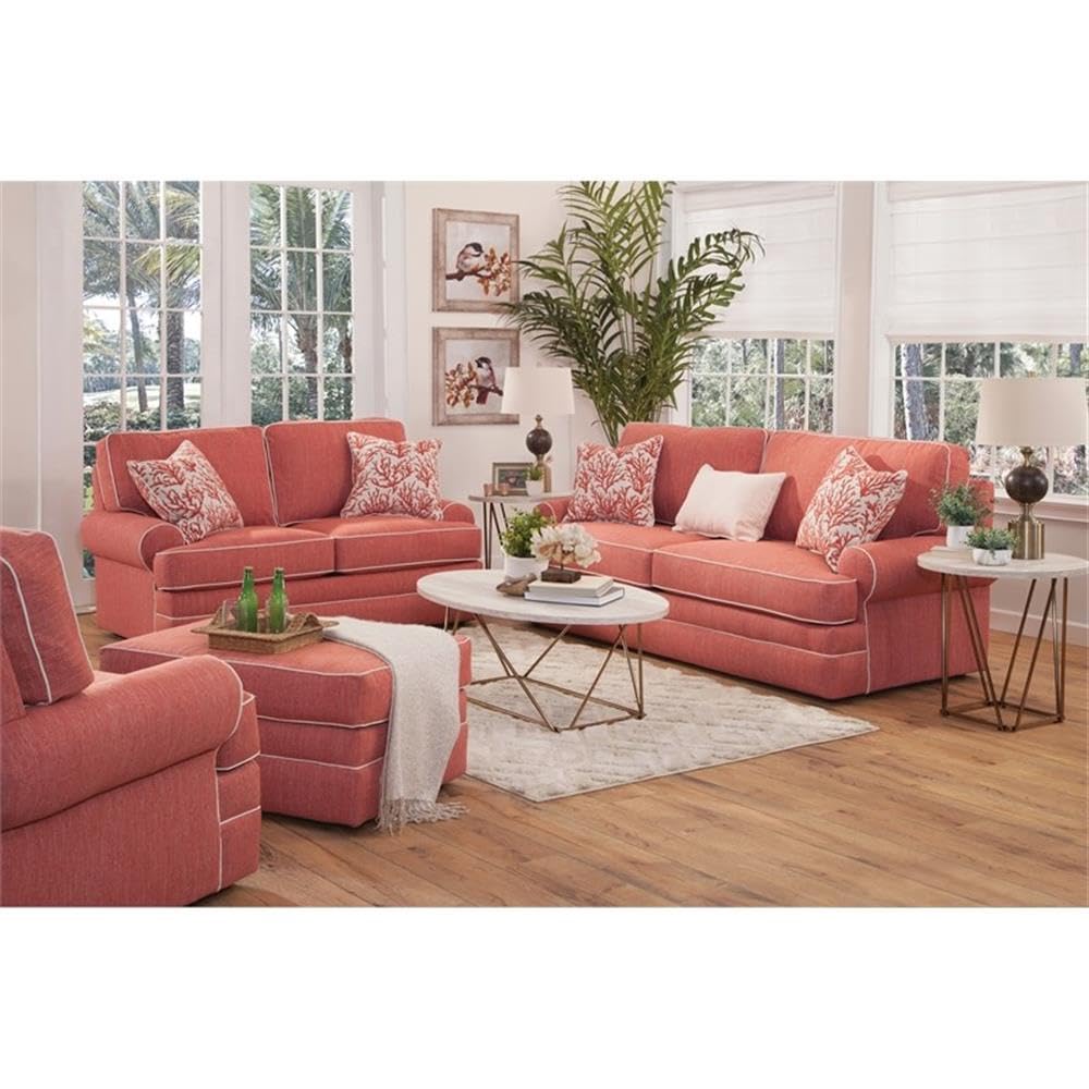 American Furniture Classics Coral Springs Model 8-040-S260C Sleeper Sofa with Three Matching Pillows Sofabed