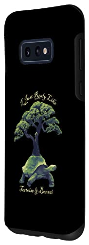 Galaxy S10e Tortoise and Bonsai. Tortoise carrying Bonsai on carapace Case
