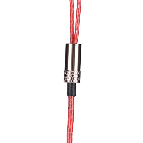 Qinlorgo Audio Extend Cord, Stable Signal Smooth Ergonomic Strong Corrosion Resistance Headphone Audio Cable for CKR90 CKR100 LS50 LS70 for E50 E70 LS200 LS300 LS400