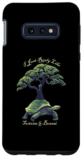 Galaxy S10e Tortoise and Bonsai. Tortoise carrying Bonsai on carapace Case