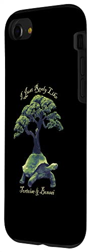 iPhone SE (2020) / 7 / 8 Tortoise and Bonsai. Tortoise carrying Bonsai on carapace Case