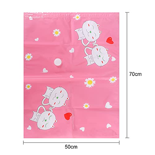 5Pcs Vacuum Compression Bag Dust Proof Storage Bag Household Thick Clothing Quilt Vacuum Bag Reusable Vacuum Storage Bags With Inflator Waterproof Compression Bags For Travel Home