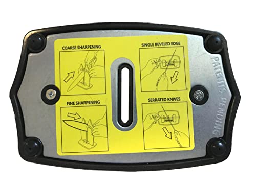 Official As Seen On TV Bavarian Edge Kitchen Knife Sharpener by BulbHead, Sharpens, Hones, & Polishes Serrated, Beveled, Standard Blades